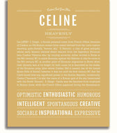 Celine | Name Art Print – Name Stories