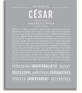 Cesar | Name Art Print – Name Stories