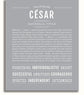 Cesar Personalized Name Meaning Art Prints – Name Stories