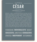 Cesar | Name Art Print – Name Stories