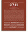 Cesar | Name Art Print – Name Stories