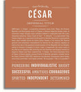 Cesar | Name Art Print – Name Stories