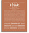 Cesar | Name Art Print – Name Stories