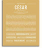 Cesar Personalized Name Meaning Art Prints – Name Stories