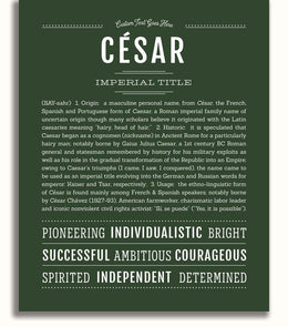 Cesar | Name Art Print – Name Stories