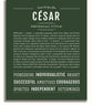 Cesar Personalized Name Meaning Art Prints – Name Stories