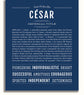 Cesar | Name Art Print – Name Stories