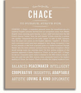 Chace | Name Art Print – Name Stories