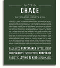 Chace | Name Art Print – Name Stories