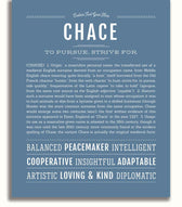 Chace | Name Art Print – Name Stories