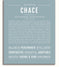 Chace | Name Art Print – Name Stories