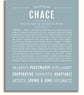 Chace | Name Art Print – Name Stories