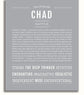 Chad | Name Art Print – Name Stories