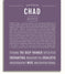 Chad | Name Art Print – Name Stories
