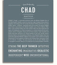 Chad | Name Art Print – Name Stories