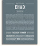 Chad | Name Art Print – Name Stories