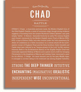 Chad | Name Art Print – Name Stories