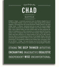 Chad | Name Art Print – Name Stories