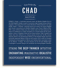Chad | Name Art Print – Name Stories