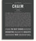 Chaim | Name Art Print – Name Stories