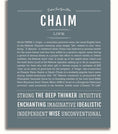 Chaim | Name Art Print – Name Stories