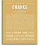 Chance | Name Art Print – Name Stories