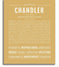 Chandler (male) | Name Art Print – Name Stories