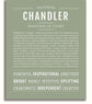 Chandler Personalized Name Meaning Art Prints – Name Stories