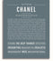 Chanel | Name Art Print – Name Stories