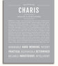 Charis | Name Art Print – Name Stories