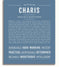 Charis | Name Art Print – Name Stories