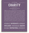 Charity Personalized Name Meaning Art Prints – Name Stories
