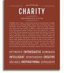 Charity | Name Art Print – Name Stories