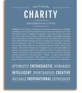 Charity | Name Art Print – Name Stories