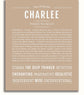 Charlee | Name Art Print – Name Stories