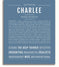 Charlee | Name Art Print – Name Stories
