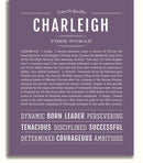 Charleigh | Name Art Print – Name Stories