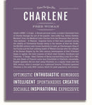 Charlene | Name Art Print – Name Stories