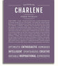Charlene Personalized Name Meaning Art Prints – Name Stories