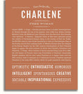 Charlene | Name Art Print – Name Stories
