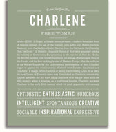 Charlene | Name Art Print - Personalized Custom Gifts – Name Stories