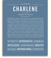 Charlene Personalized Name Meaning Art Prints – Name Stories
