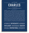 Charles Personalized Name Meaning Art Prints – Name Stories