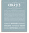 Charles Personalized Name Meaning Art Prints – Name Stories