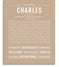 Charles Personalized Name Meaning Art Prints – Name Stories