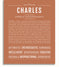 Charles Personalized Name Meaning Art Prints – Name Stories