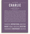 Charlie Personalized Name Meaning Art Prints – Name Stories