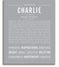 Charlie Personalized Name Meaning Art Prints – Name Stories