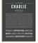 Charlie (male) | Name Art Print – Name Stories