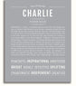 Charlie (male) | Name Art Print – Name Stories